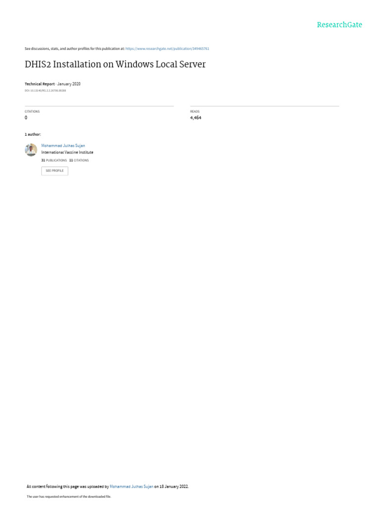 DHIS2 Installation Guideline | PDF | Postgre Sql | Databases