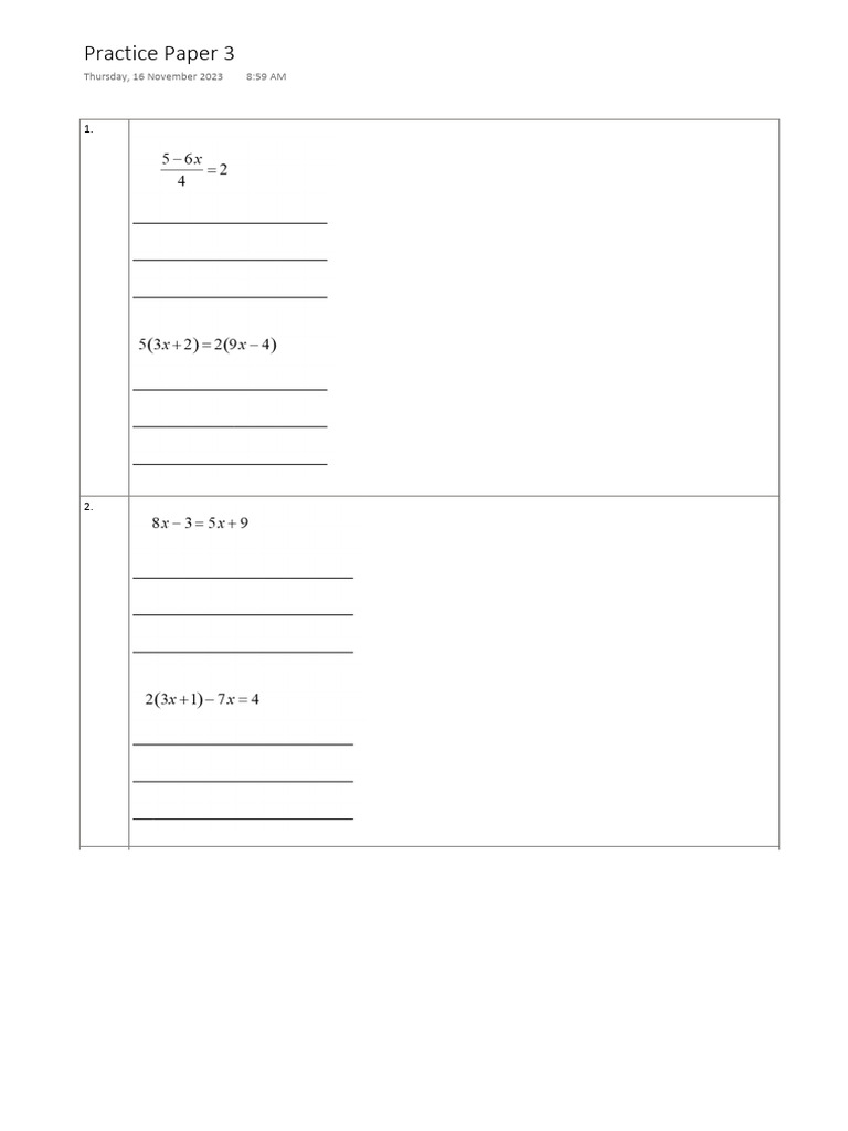 Practice Paper 2 | PDF