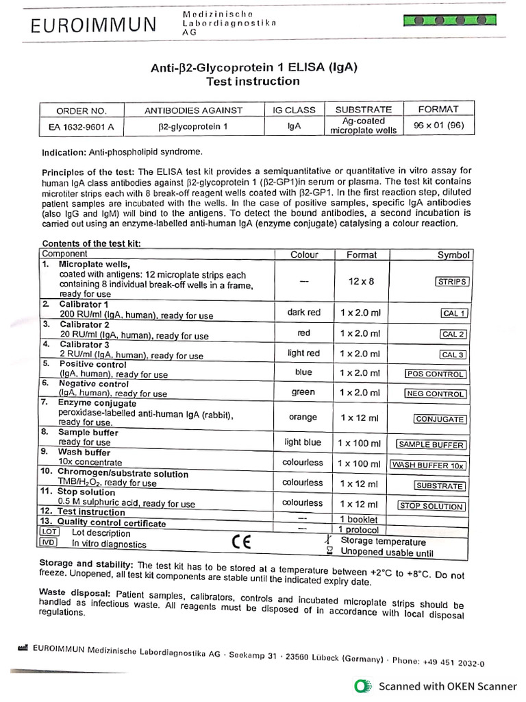 B2Glycoprotein Iga | PDF