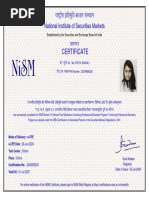 NISM Certificate | PDF