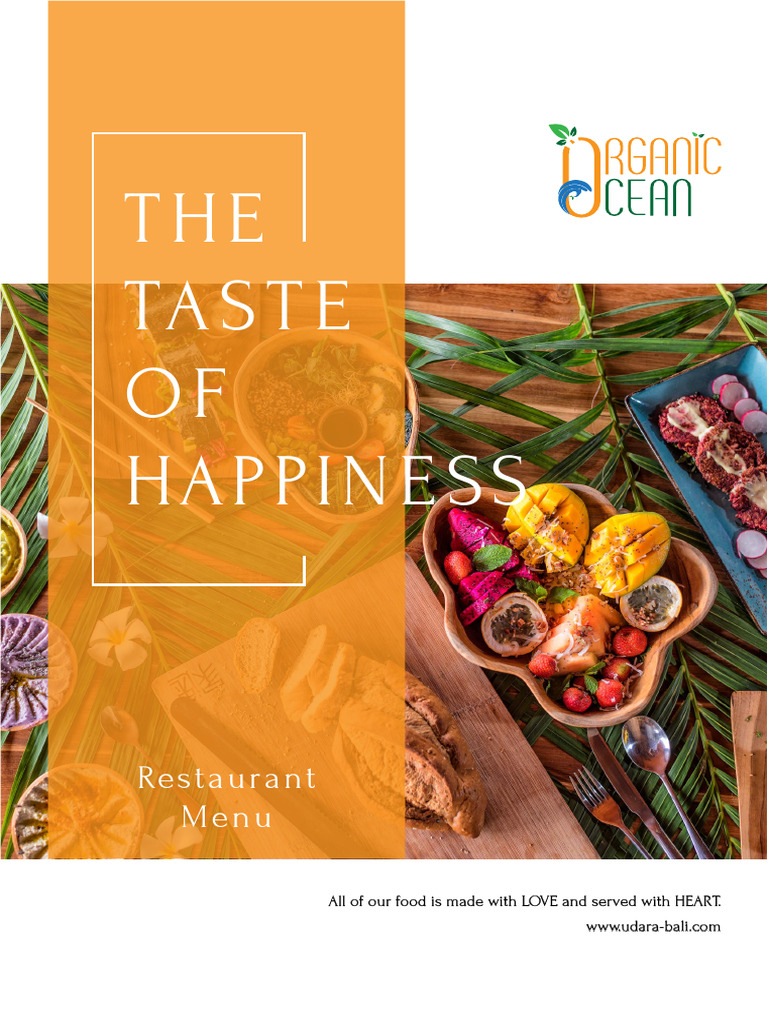 Organic Ocean Menu | PDF | Thai Cuisine | Curry