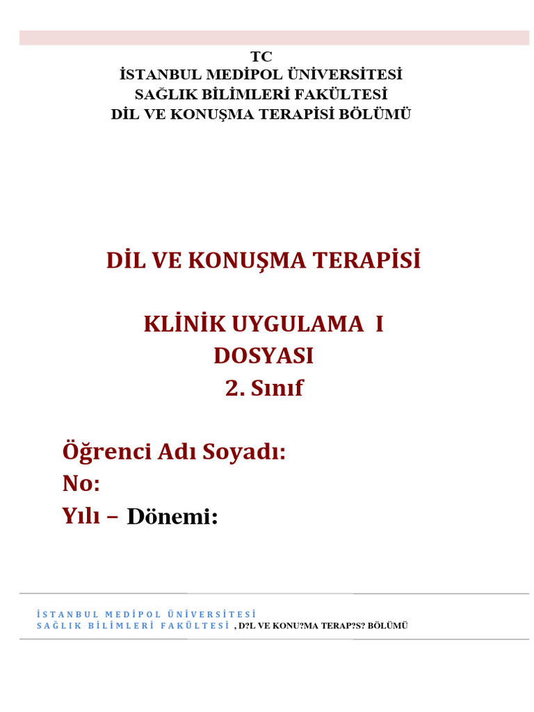 Klinik Uyg - Form | PDF