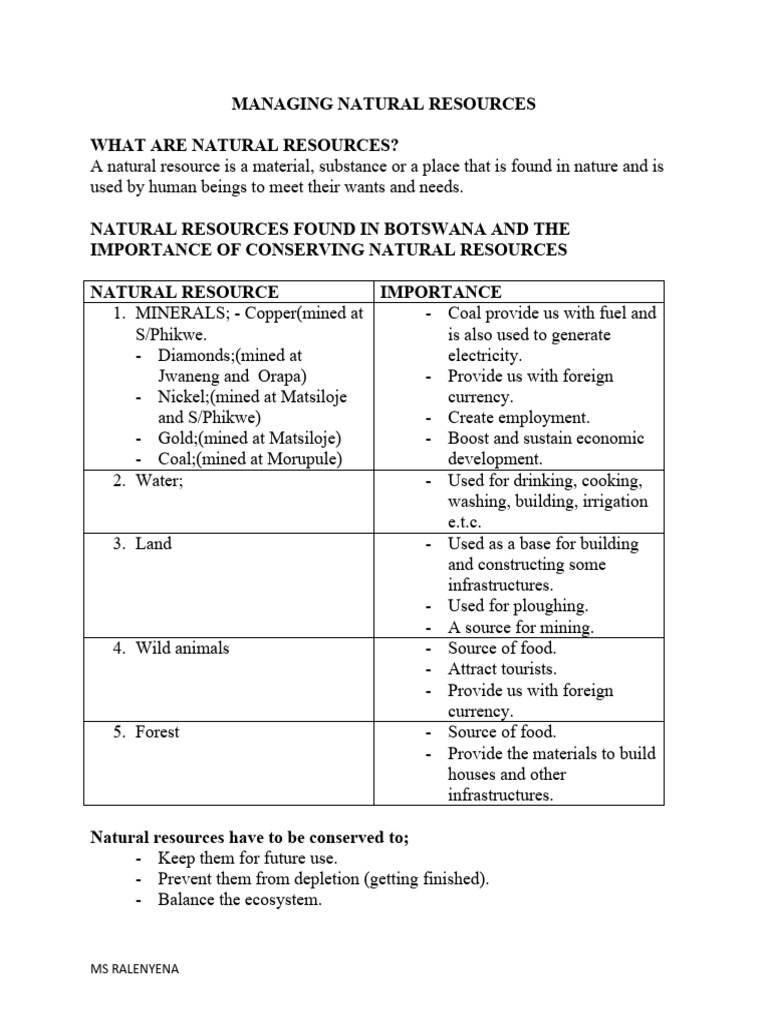 MANAGING NATURAL RESOURCES NEW(1) | Download Free PDF | Recycling | Mining