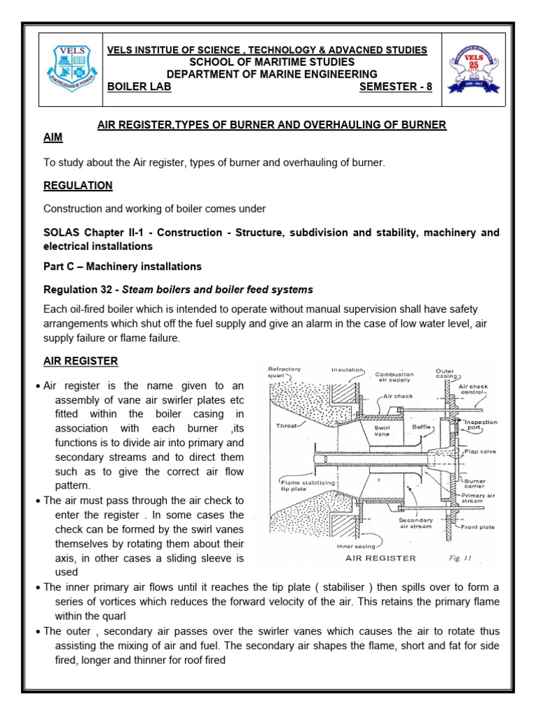 Boiler Burner Types and Maintenance Guide | PDF | Jet Engine ...