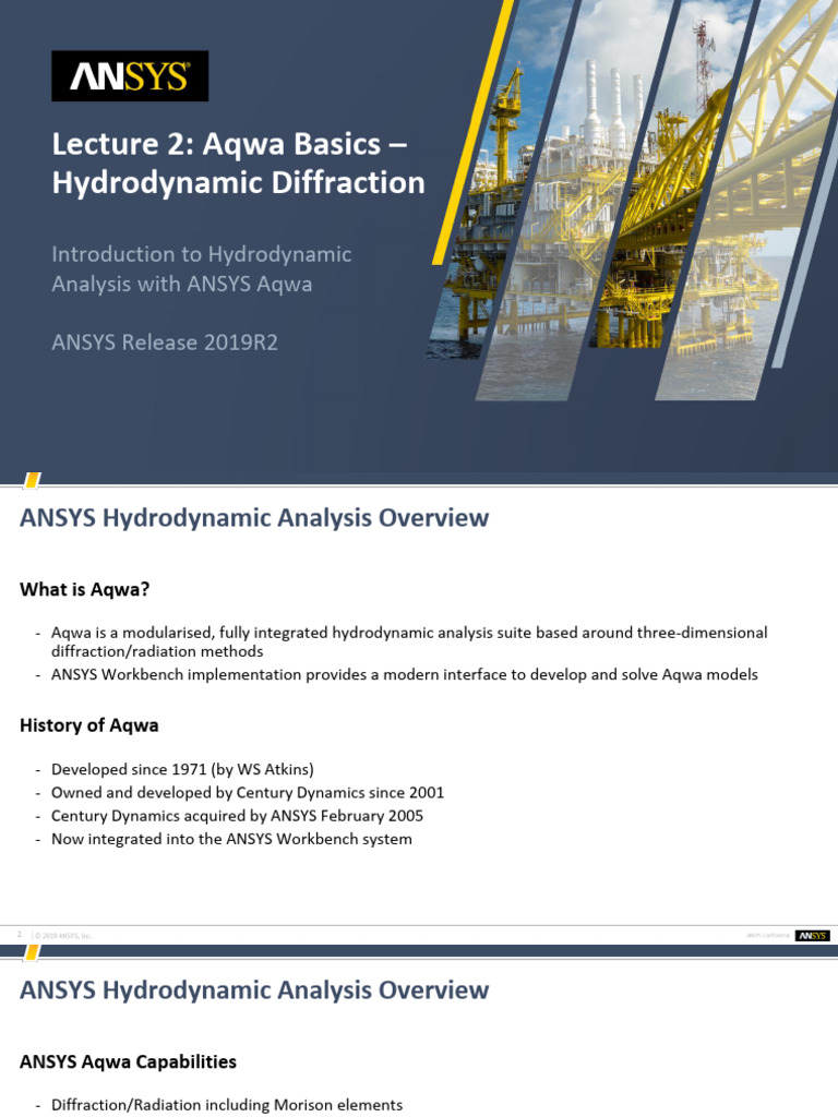 Aqwa Intro 2019R2 en LE02 | PDF | Waves | Force