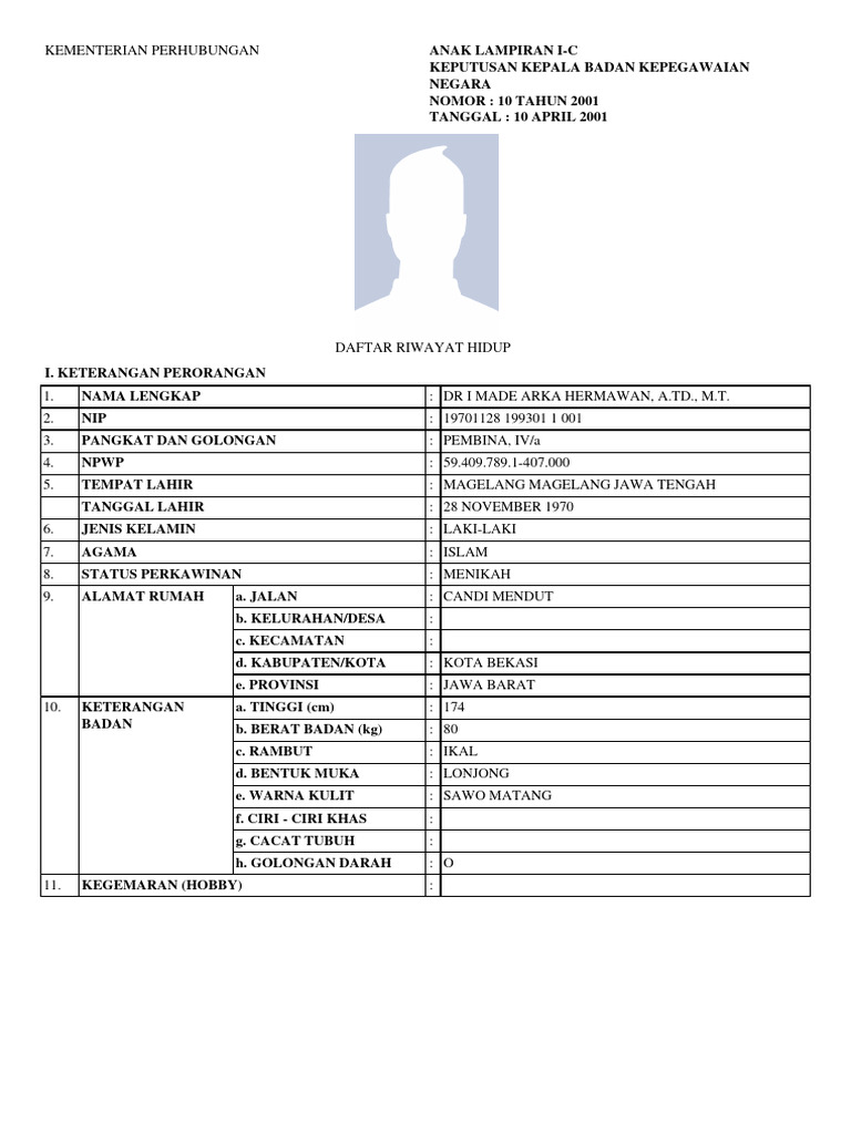 CV I Made Arka Hermawan | PDF