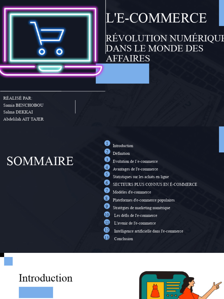 L'e-Commerce Révolution Numérique Dans Le Monde Des Affaires | PDF | Commerce électronique ...