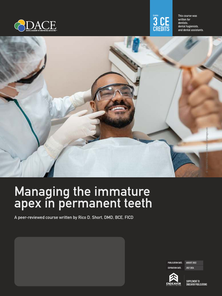 Open Apex Techniques Pdf Dentistry Tooth 