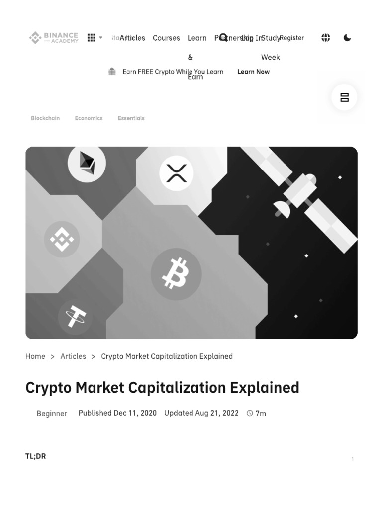Crypto Market Capitalization Explained | PDF