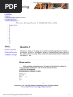 WASSCE 2025 Confirmed Topics List | PDF | Chemical Reactions | Gases