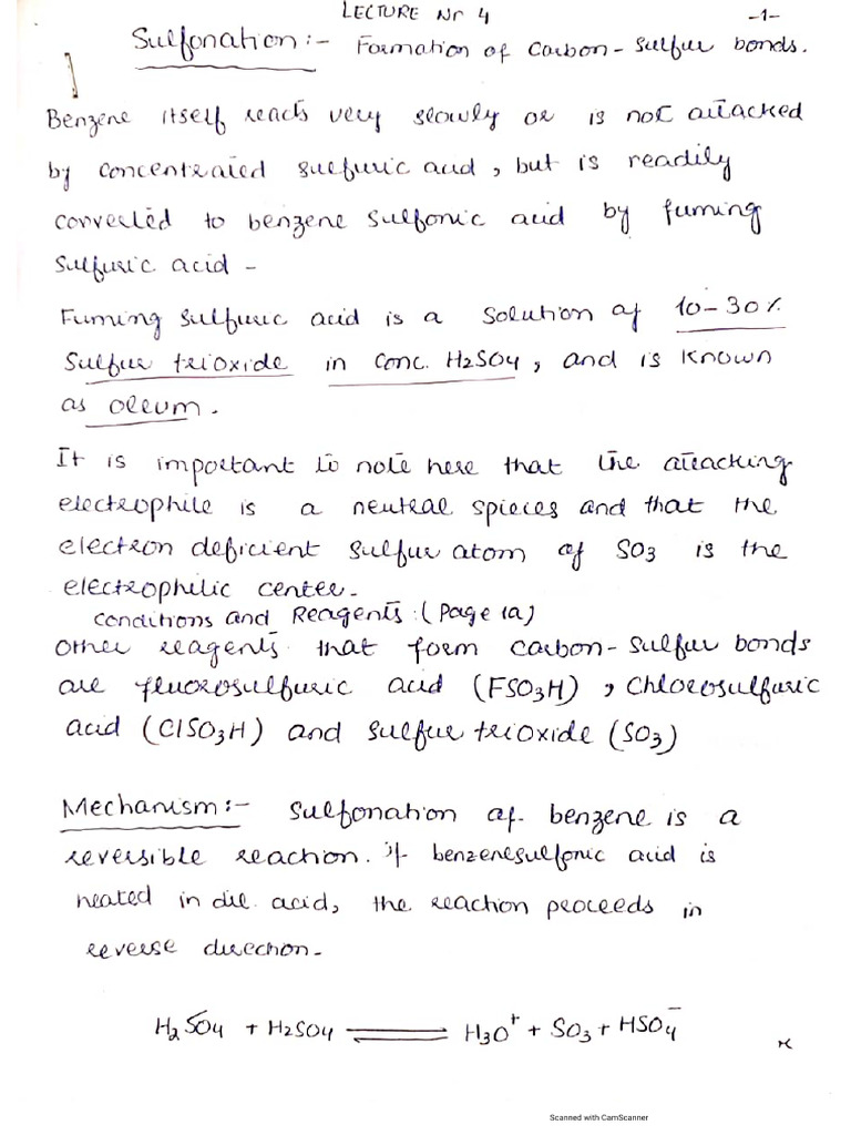 Sulphonation | PDF