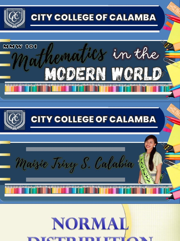 MMW 101 - Lesson 10 - Z-scores and Normal Curve | Download Free PDF | Normal Distribution ...