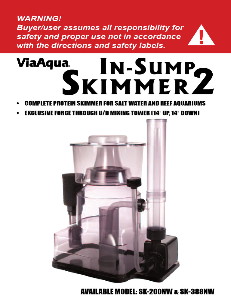 Insump Skimmer Booklet | PDF | Pump