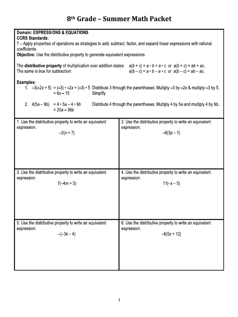 Expression and Equations | PDF