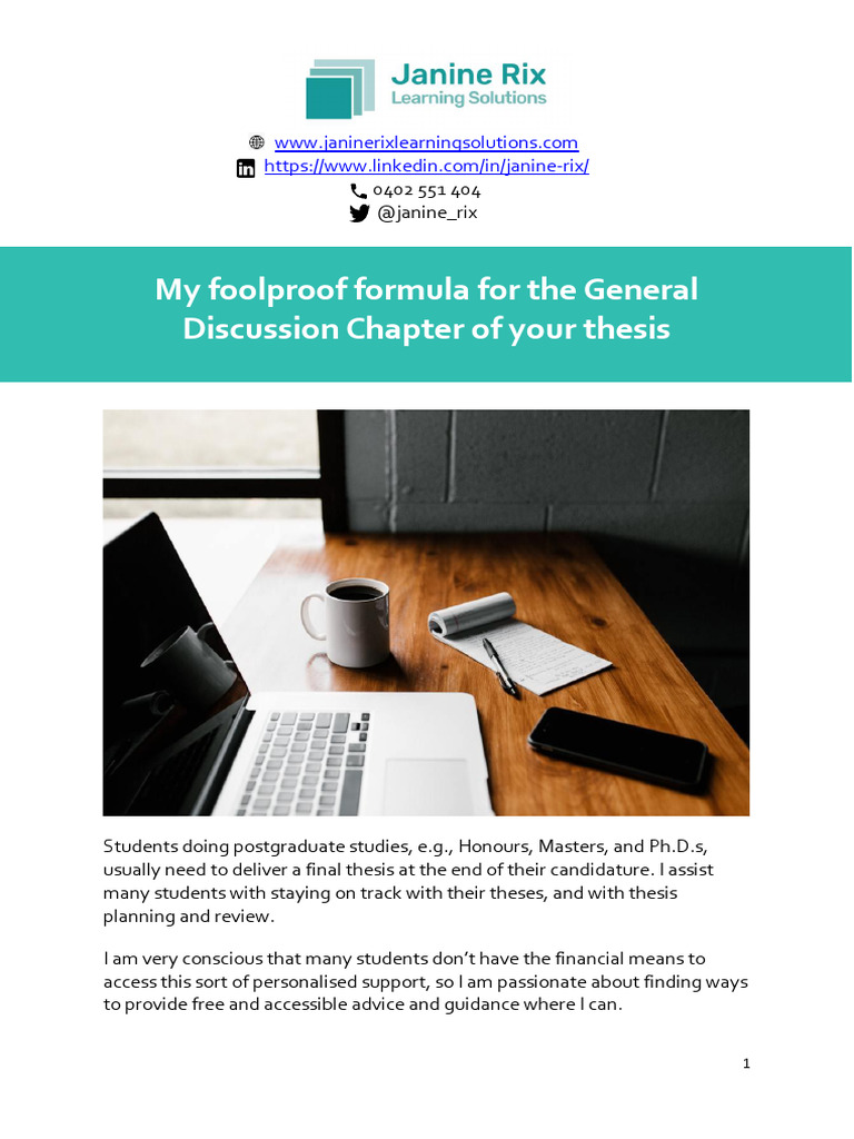 How To Write General Discussion | PDF | Thesis | Brainstorming