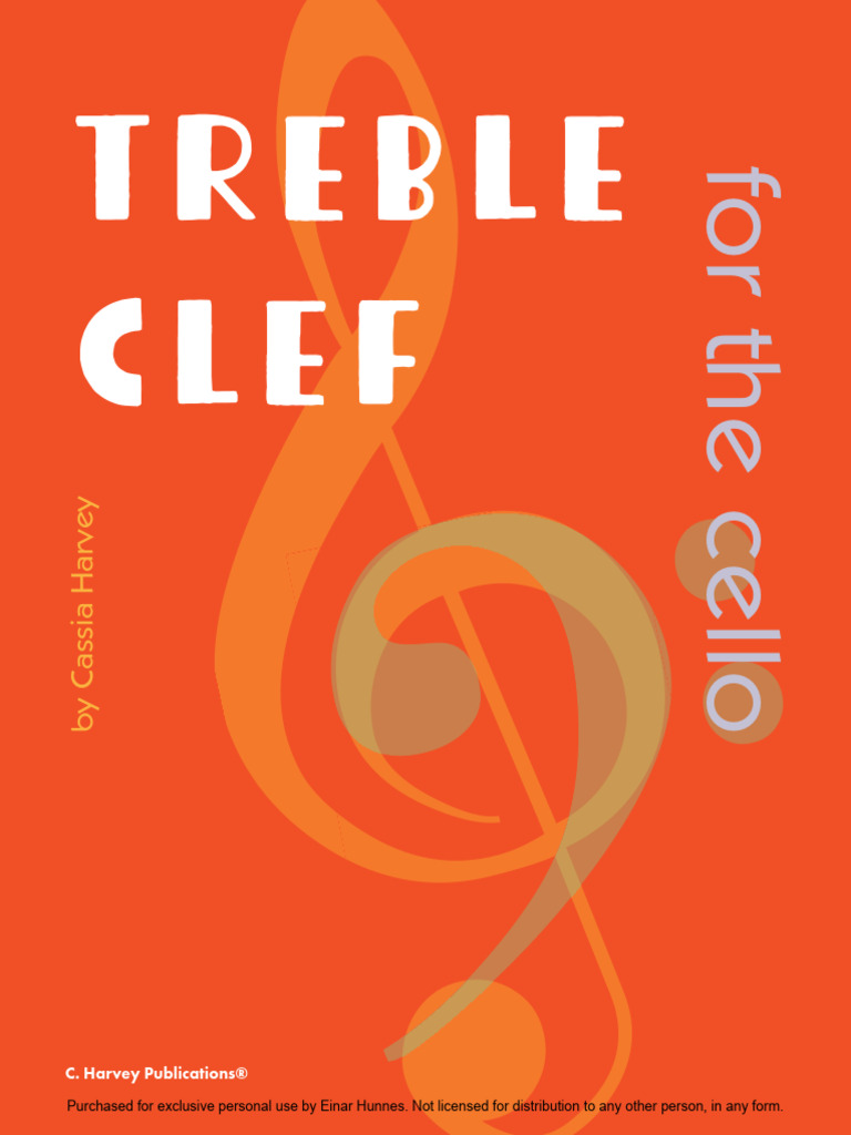 Treble Clef For The Cello CHPD362 | PDF | Clef | Musicology