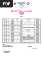Item Analysis Template | PDF | Test (Assessment) | Change