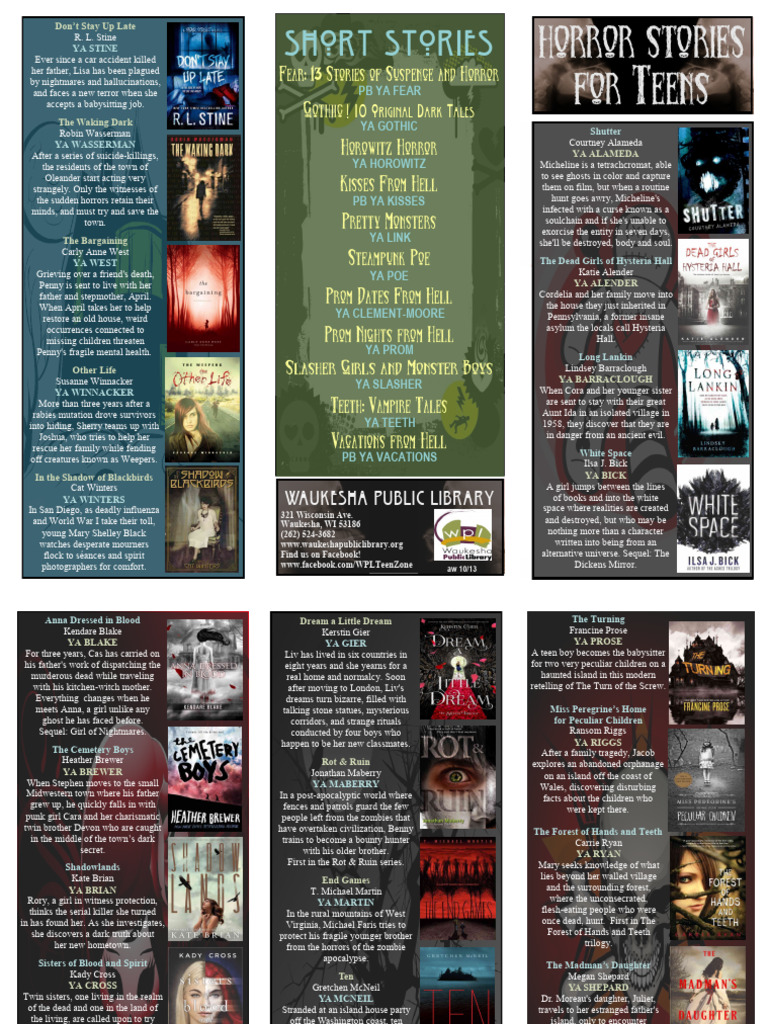 Ya Horror 2015 | PDF | Horror Fiction