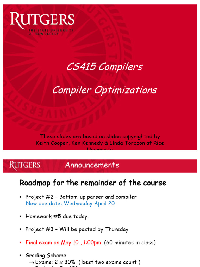 lec22mod | Download Free PDF | Program Optimization | Computer Science
