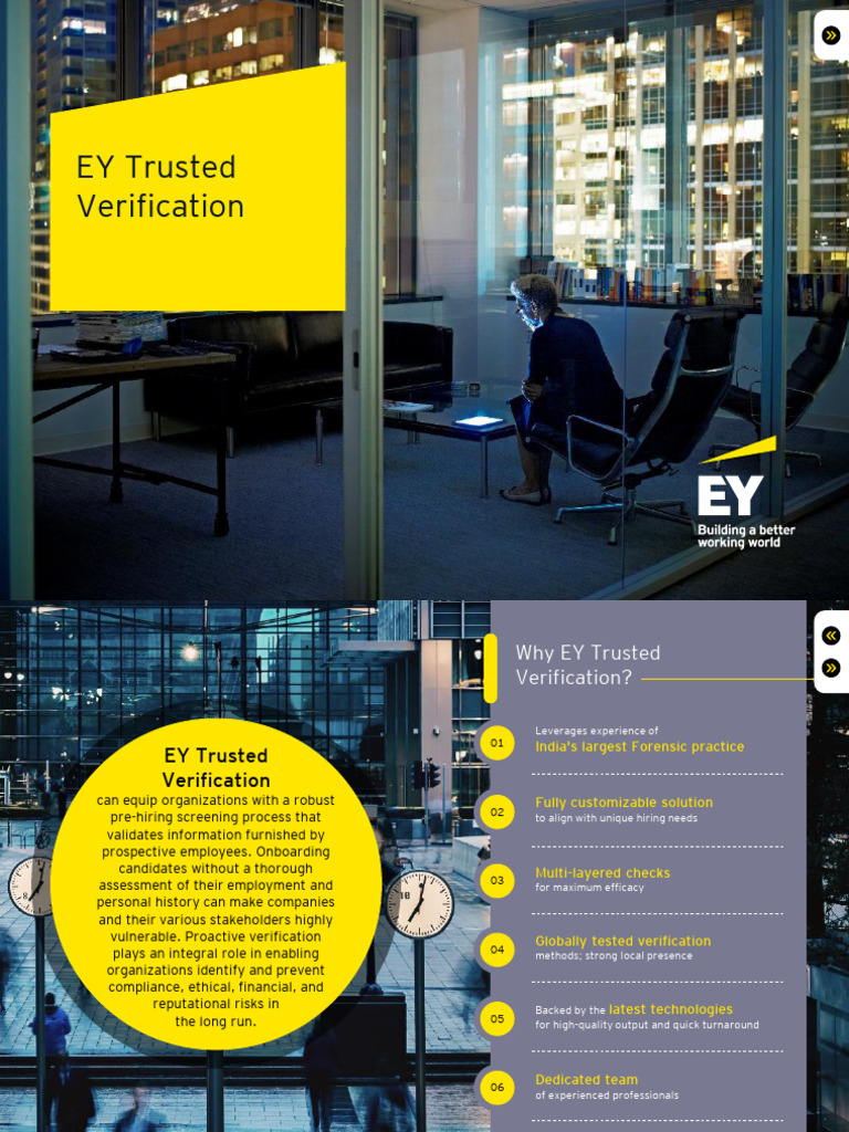 Ey Trusted Verification | PDF | Employment | Economies