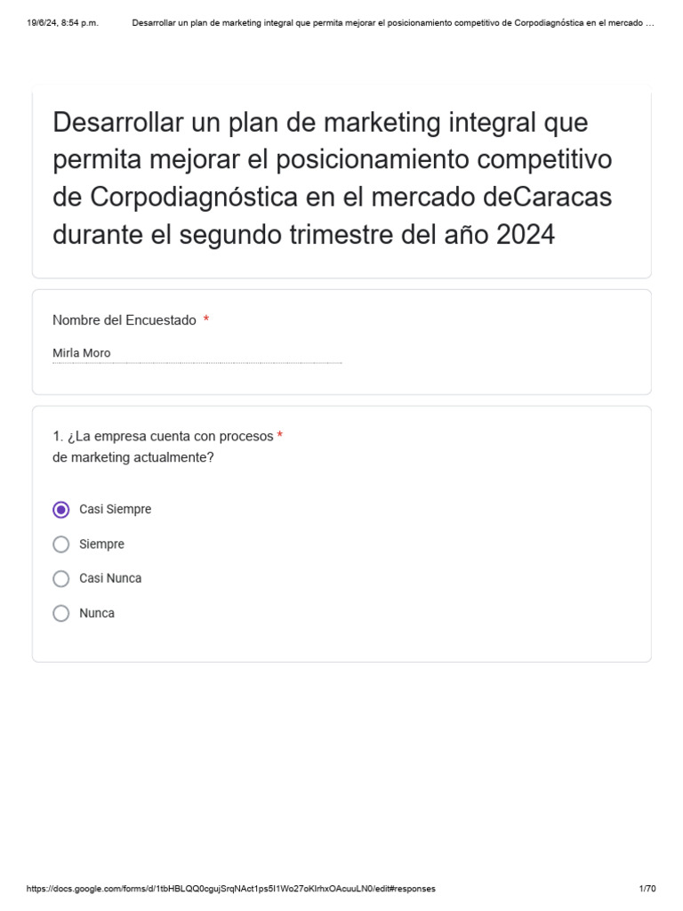 Desarrollar Un Plan de Marketing Integral Que Permita Mejorar El ...