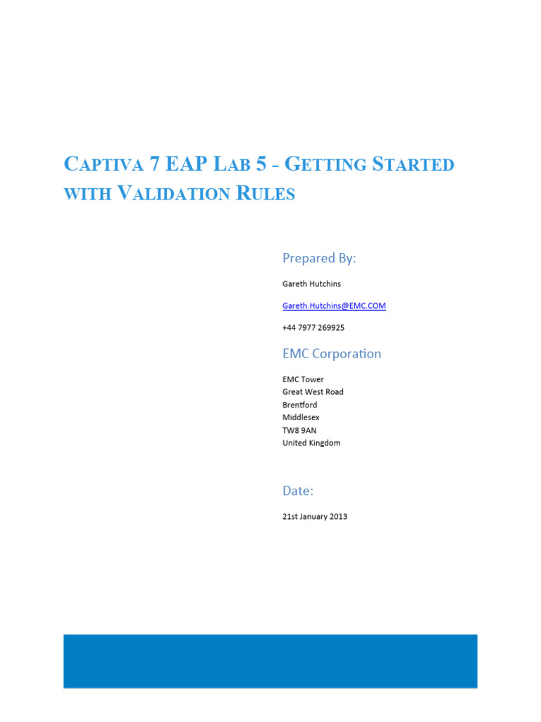C7 GA Training Lab 5 - Validation Rules | PDF | Databases | Microsoft Access