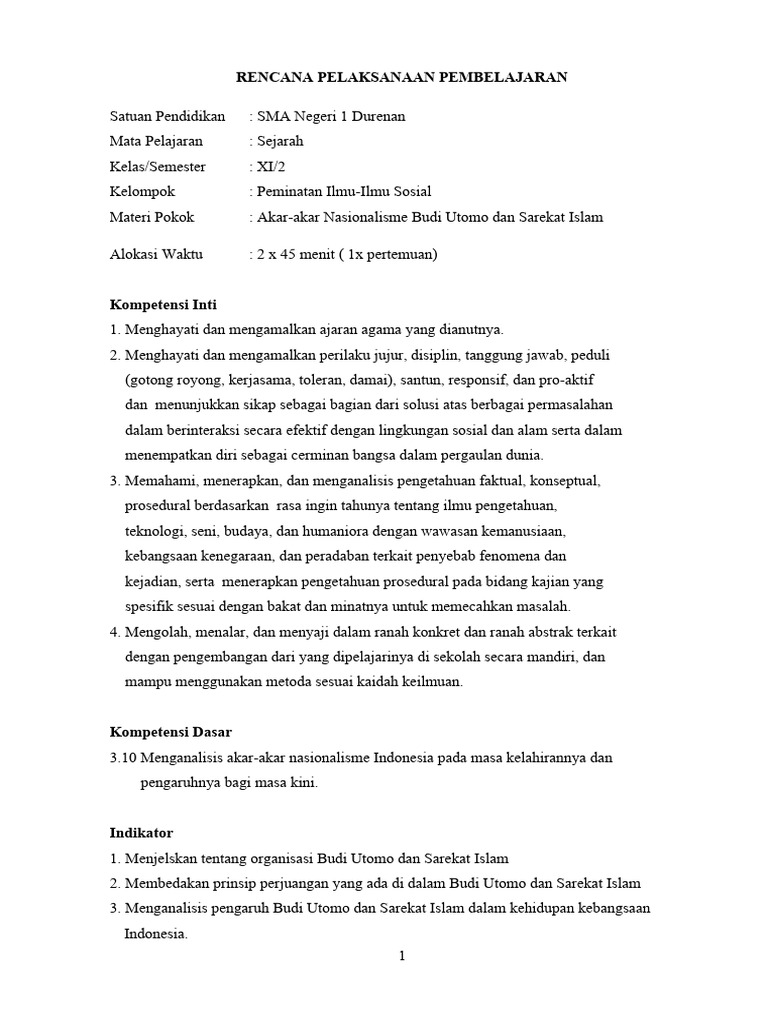 Rencana Perencanaan Pembelajaran | PDF | Karier & Perkembangan