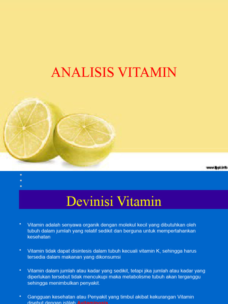 Vitamin | PDF | Sains & Matematika