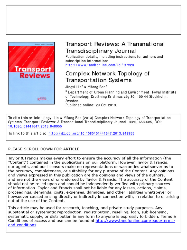 Complex Network Topology | PDF | Graph Theory | Theoretical Computer ...