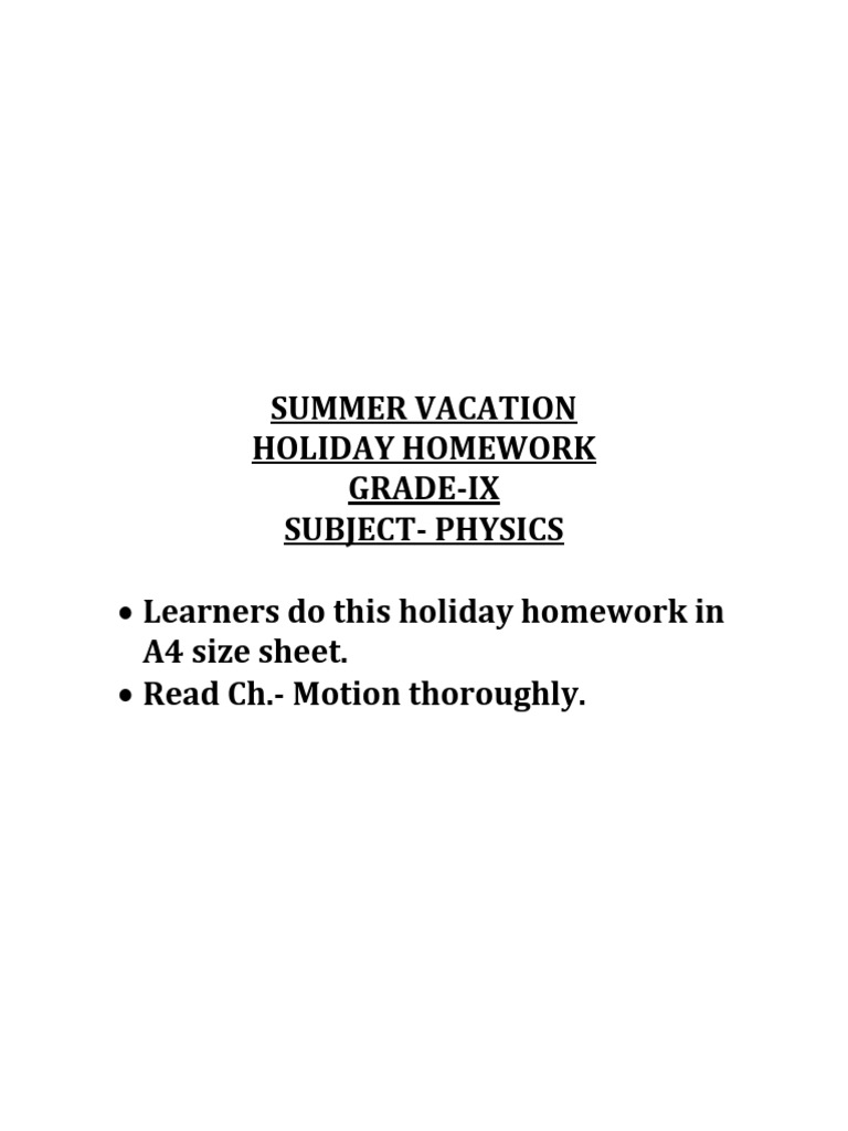 Physics Motion HHW | PDF | Acceleration | Speed