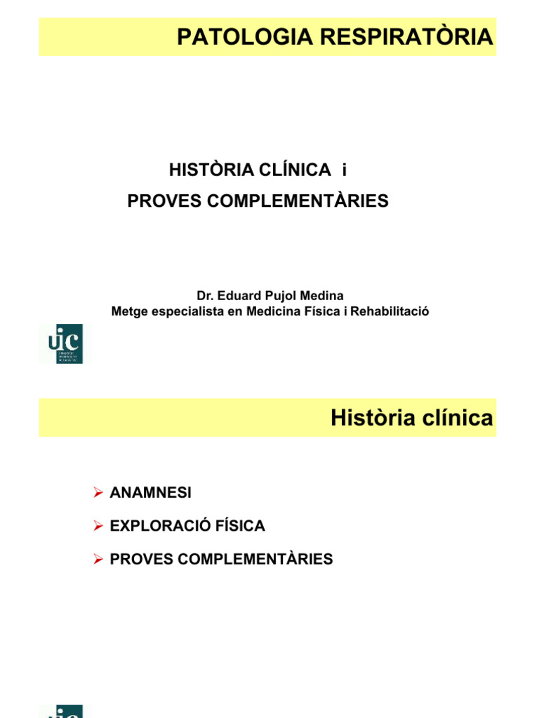 2 Història Clínica I Exploracions Complementàries | PDF