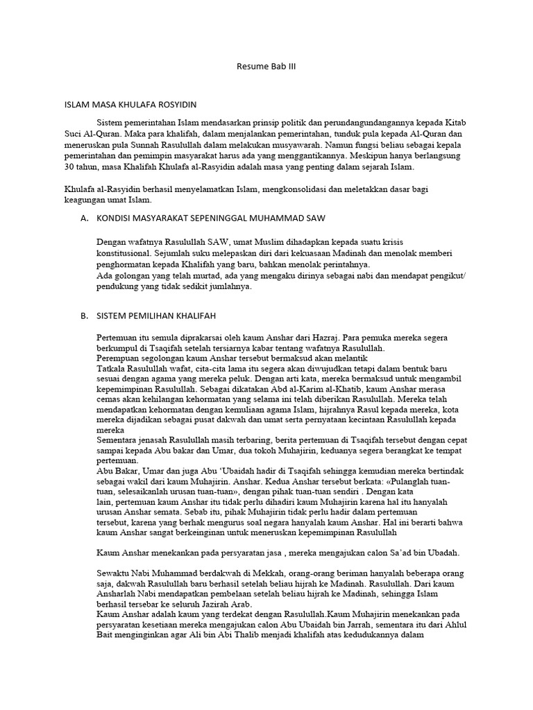 Resume Bab III | PDF