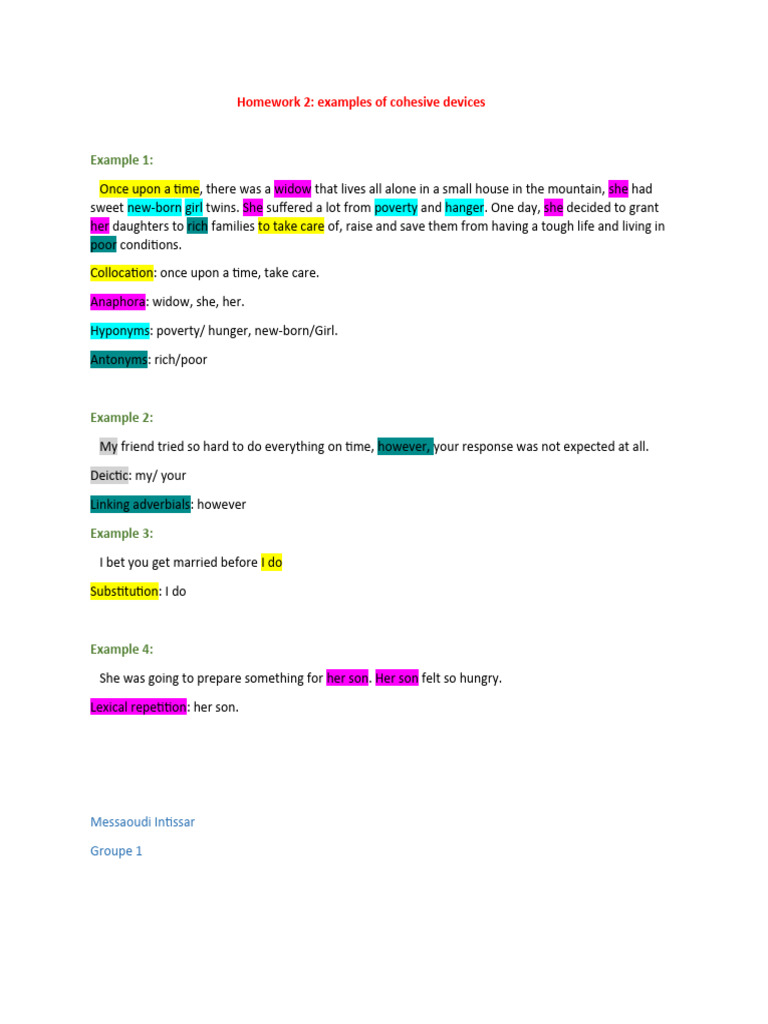 Anaphora and Antonyms in Cohesion | PDF | Language Arts & Discipline