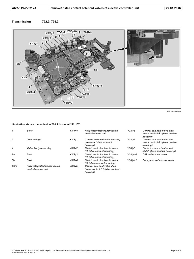 722.9-Solenoid-Valves | Download Free PDF | Clutch | Valve
