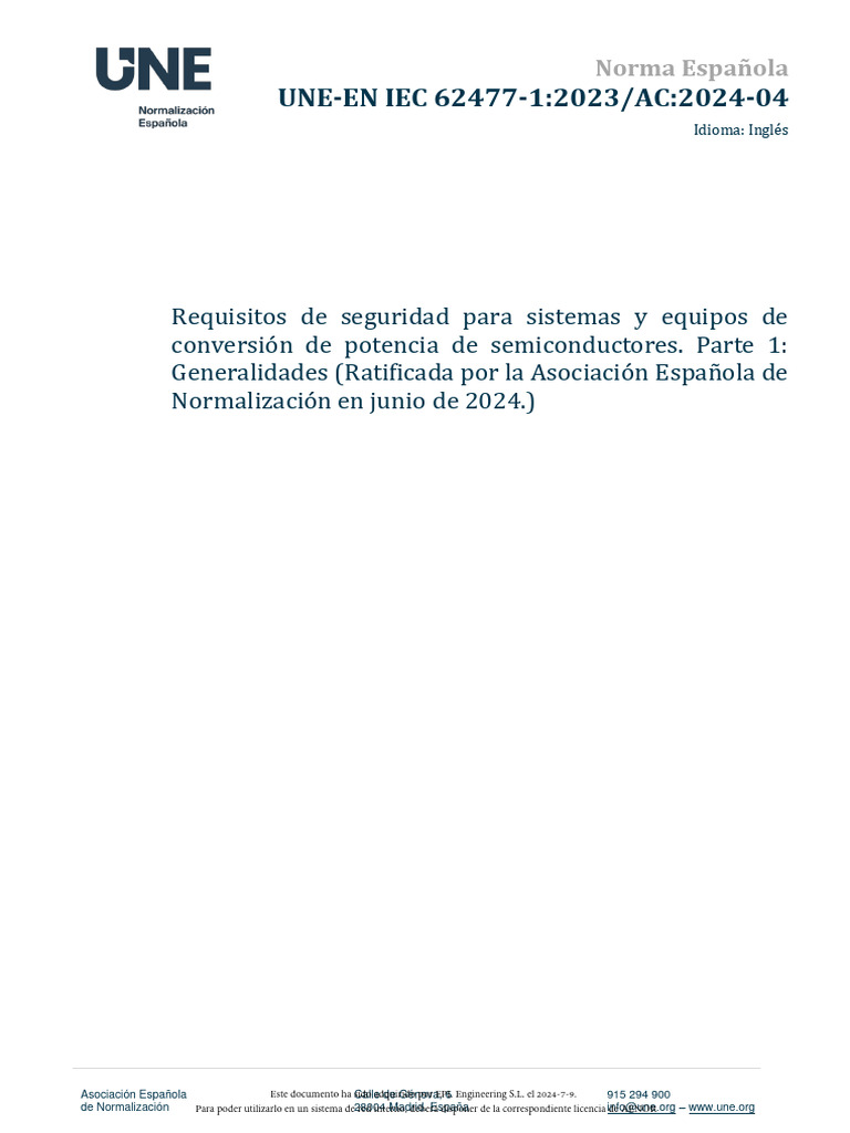 Une en - Iec - 62477 1 2023 (Ac 2024 04 | PDF