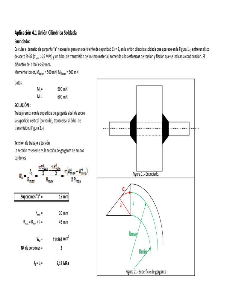 Unión Cilíndrica Soldada 1 | PDF | Mecánica de sólidos | Mecánica de ...