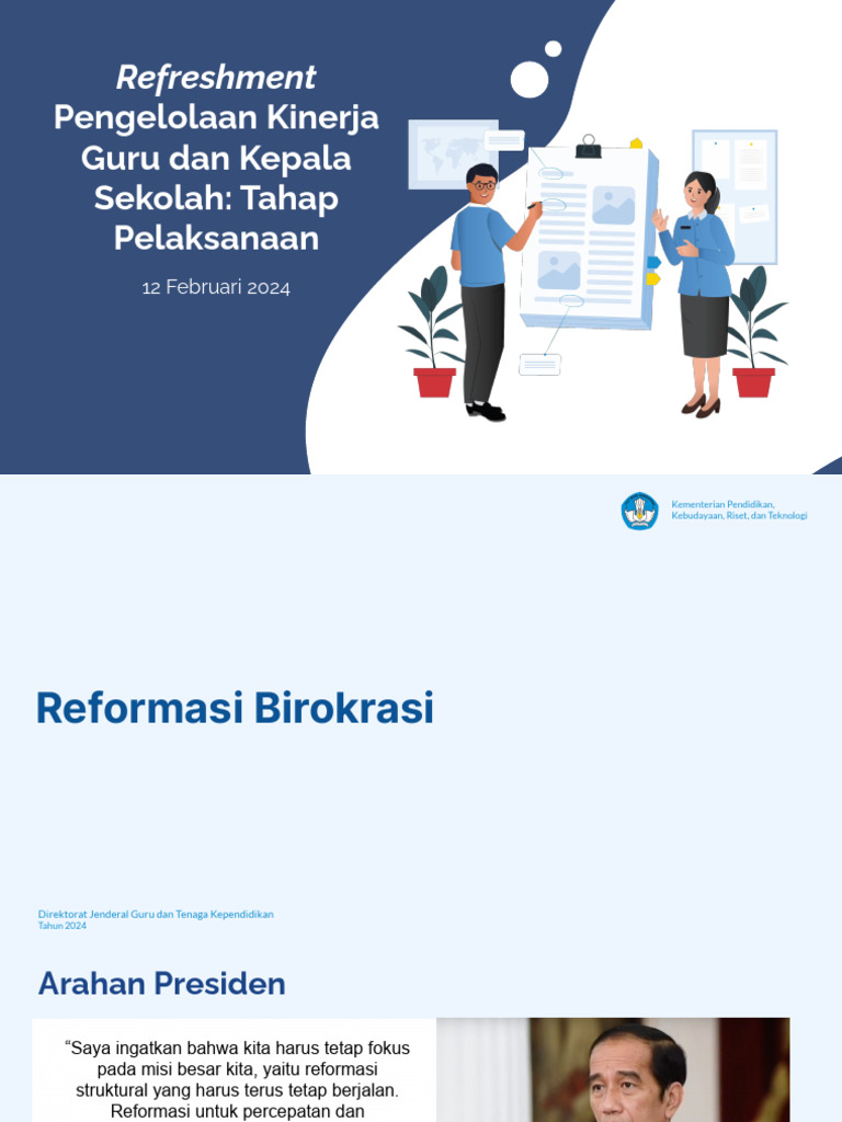 Paparan Refreshment Pengelolaan Kinerja Guru Dan Kepala Sekolah | PDF