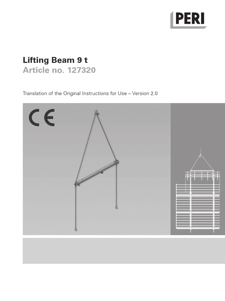 Lifting Beam 9t Instructions For Assembly and Use | PDF | Safety ...