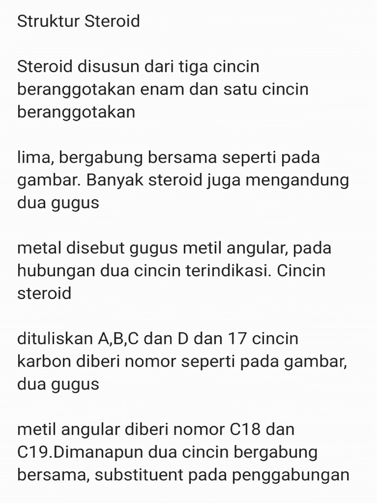 Struktur Steroid | PDF