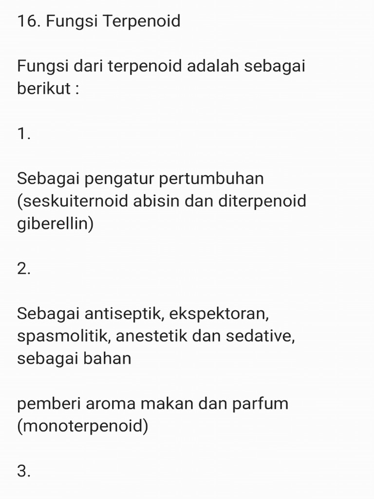Fungsi Terpenoid | PDF