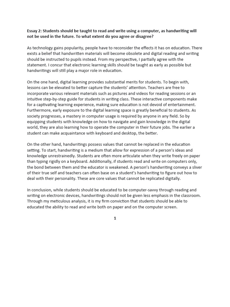 Essay 2 | PDF | Learning | Teachers