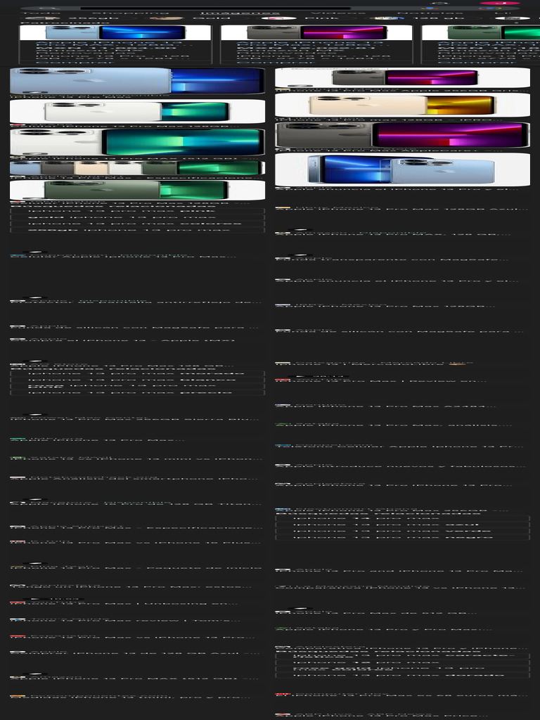 iPhone 13 Pro Max: Colores y Precios | PDF | Yo telefono | Apple Inc.