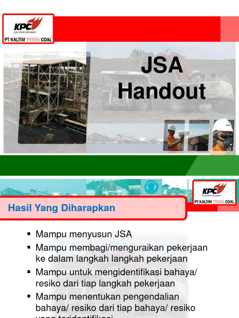 JSA Training Handout | PDF