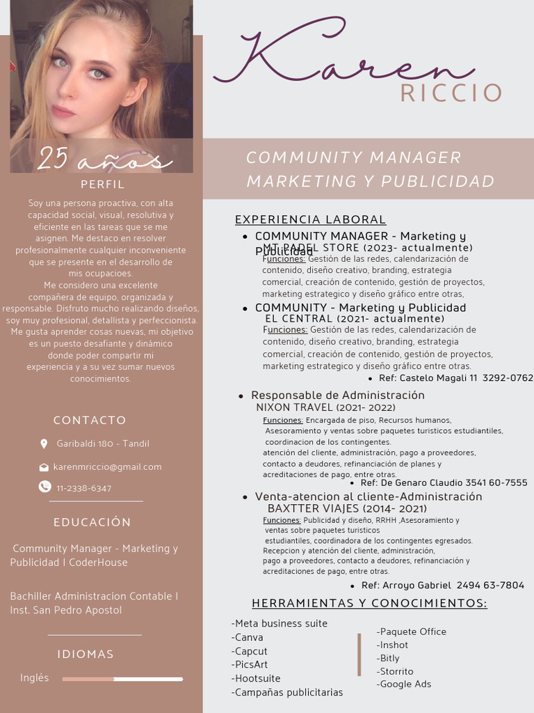 CV Riccio | PDF | Marketing | Publicidad