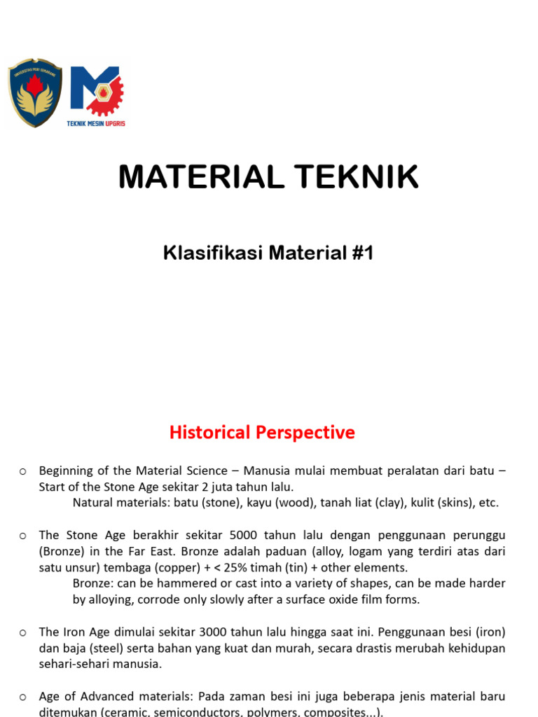 #1 Klasifikasi Material | PDF | Teknologi & Rekayasa