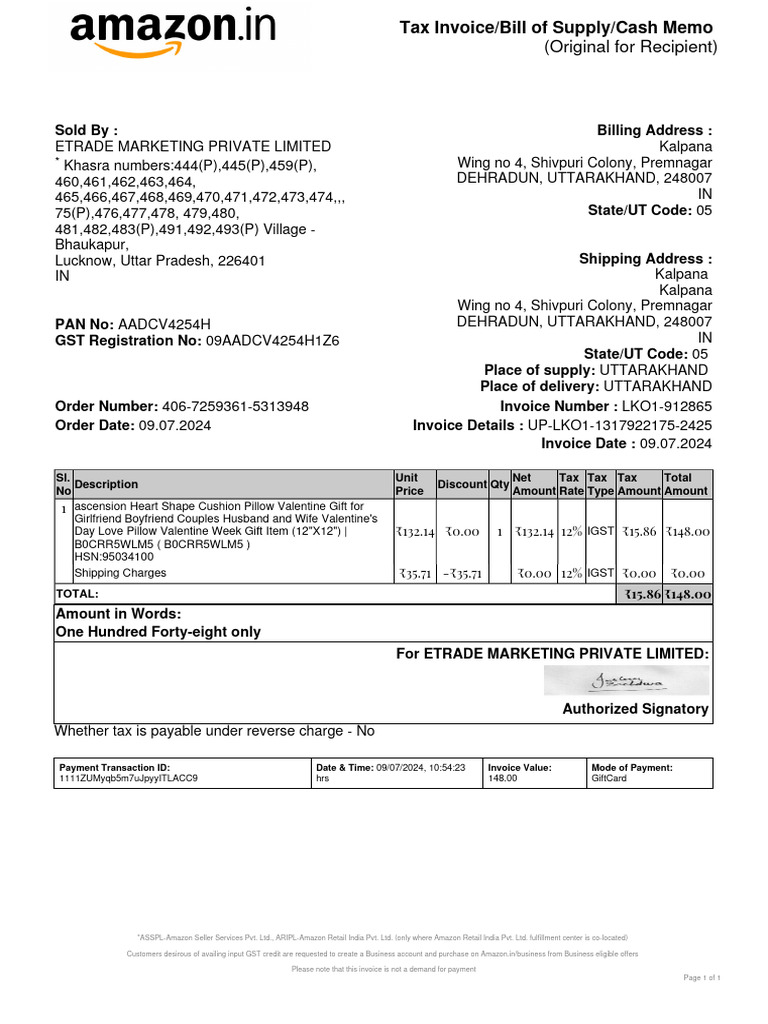 Invoice | PDF | Invoice | Trade