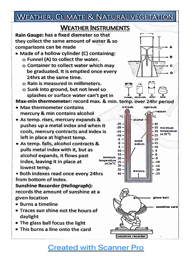 Weather Instruments and Cloud Types | PDF | Cloud | Wound