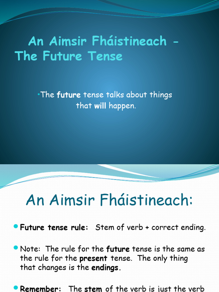 Aimsir Fhaistineach | PDF | Morphology | Semantic Units