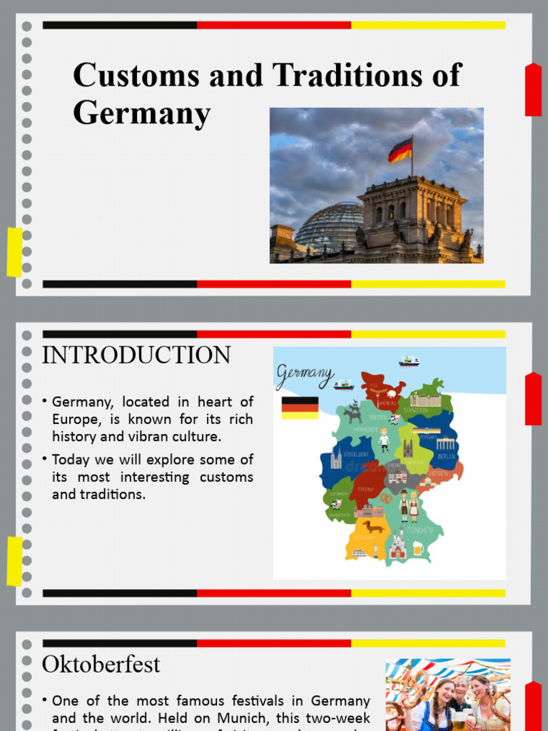 Customs and Traditions of Germany | PDF | Social Science | Travel