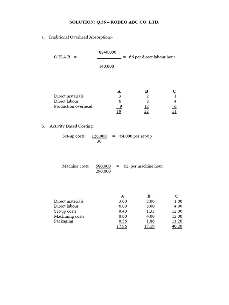 5 Abc | PDF | Cost | Prices